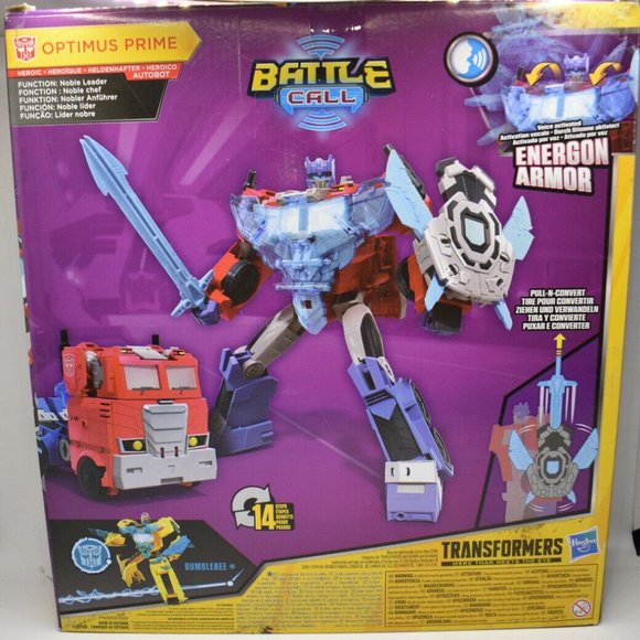 Hasbro | Toys | Transformers Optimus Prime 1 Action Figure Battle Call ...